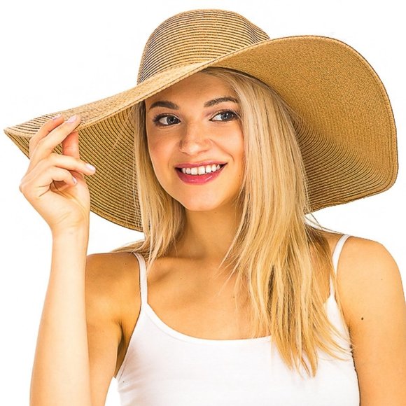Accessories | Large Wide Brim Oversize Straw Beach Sun Hat | Poshmark